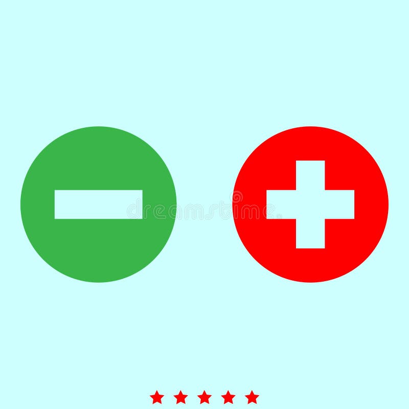 Add Sign and Delete Sign it is Icon . Stock Vector - Illustration of ...