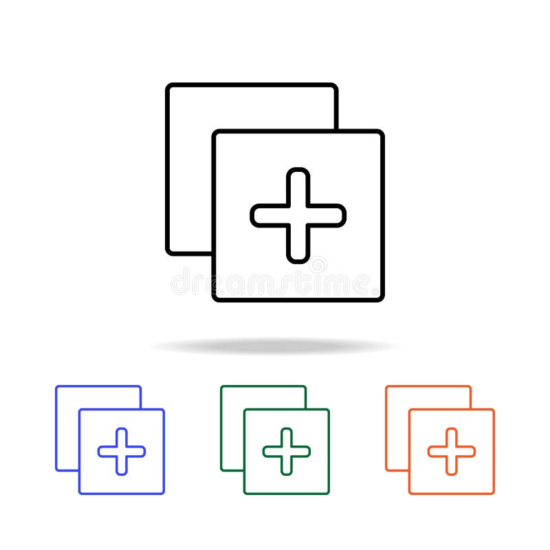 Add-on Sign Icon. Elements of Simple Web Icon in Multi Color. Premium ...