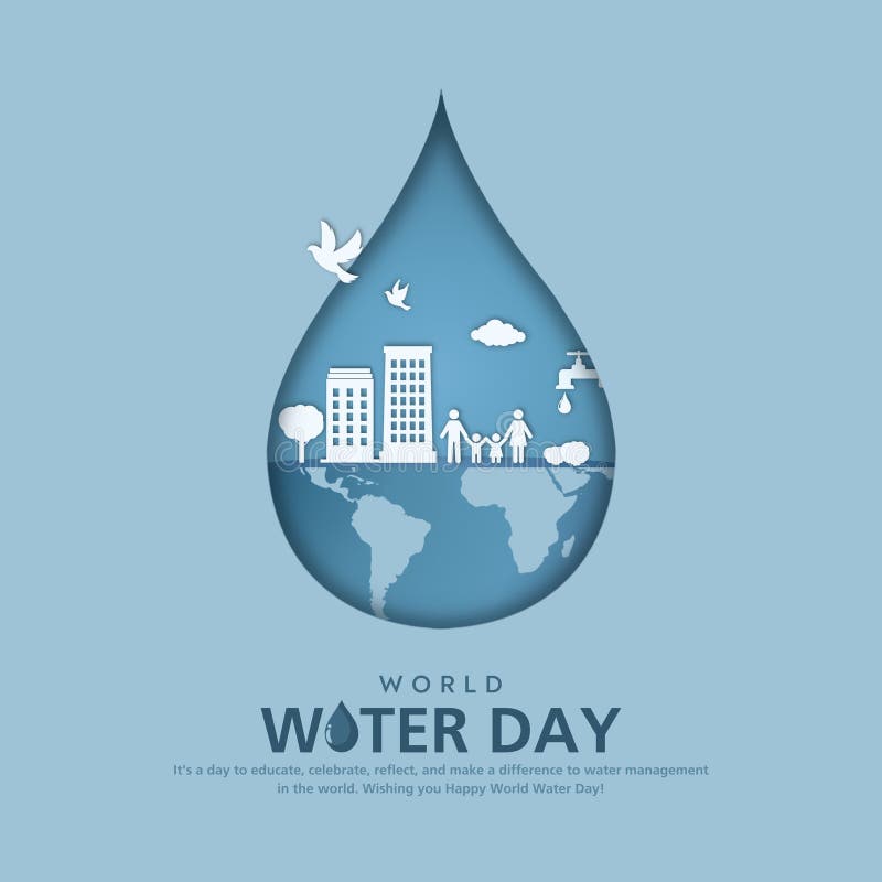 Vector Illustration of World Water Day on 22nd March Stock Vector ...