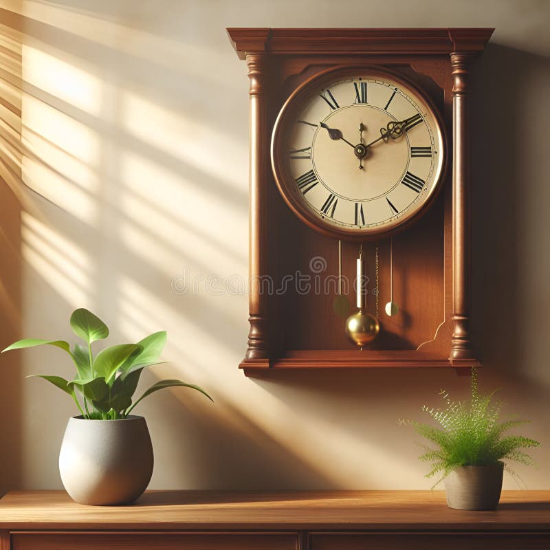 Timeless Elegance: Classic Wall Clock Design. Stock Illustration ...
