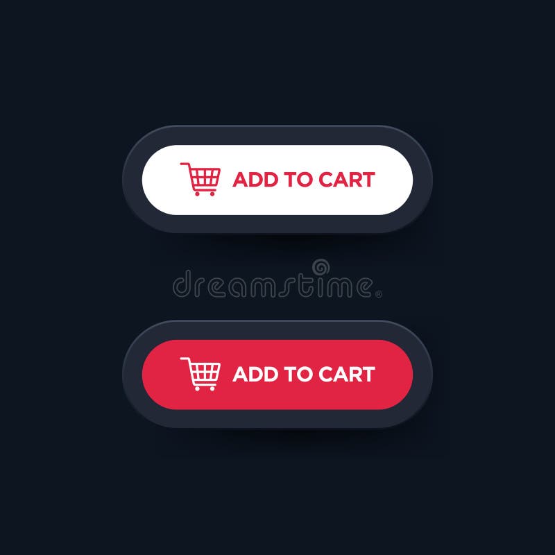 Add To Cart Buy Now Buttons Stock Vector - Illustration of business ...