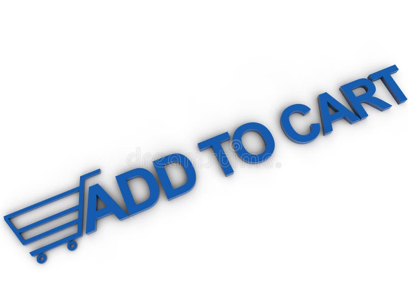 Button Add to Cart stock vector. Illustration of cart - 25292577