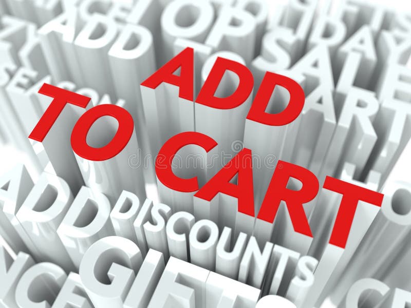 Add to cart button -vector stock vector. Illustration of line - 6099279