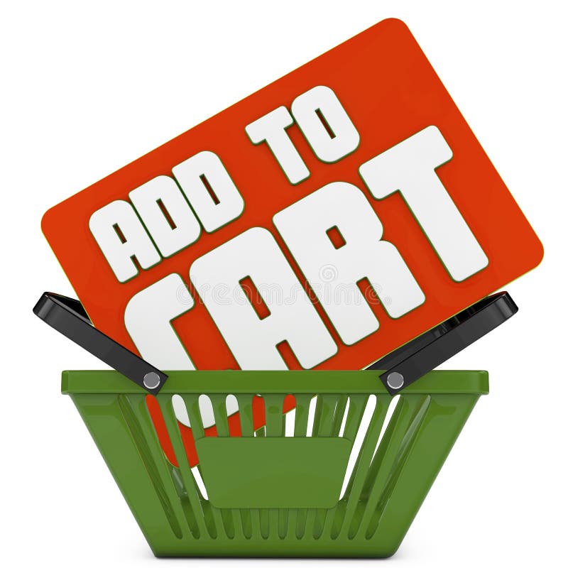 Button Add to Cart stock vector. Illustration of cart - 25292577