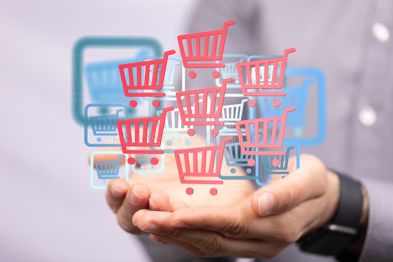 A Add To Cart Internet Web Store Buy Online E-Commerce Concept Stock ...