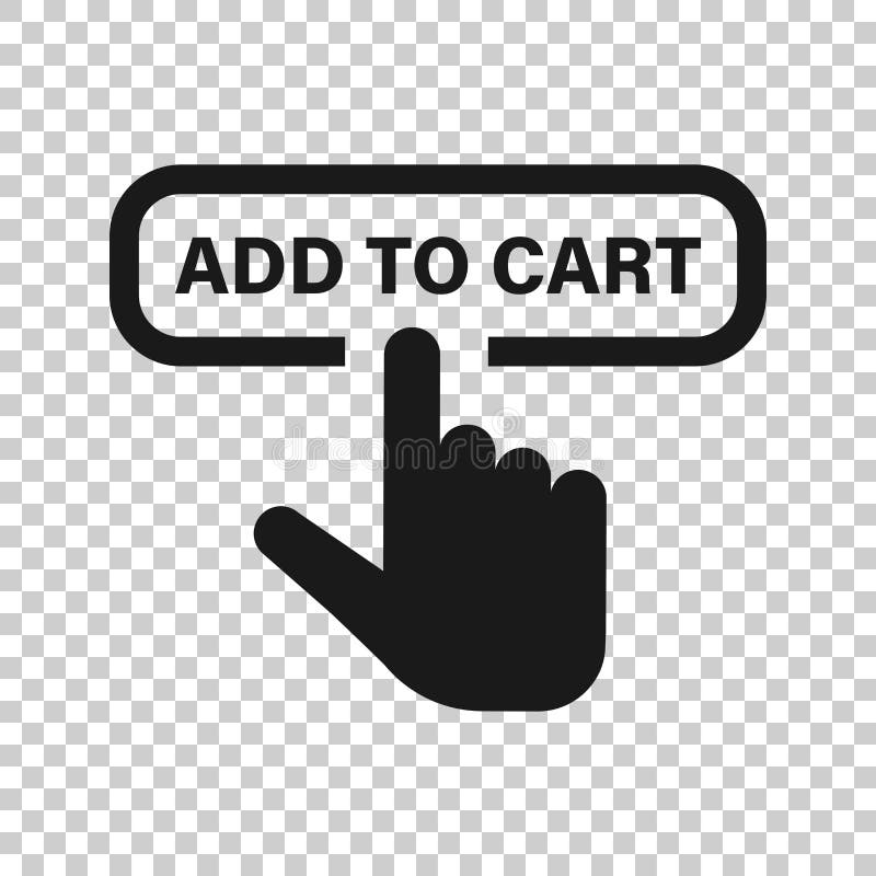 Click Here Button With Hand Pointer Clicking Click Here Web Button Isolated Website Hand
