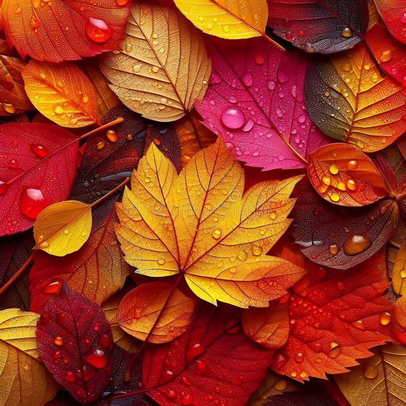 Autumn Maple Foliage Backdrop: Maple Leaf Symphony Background ...