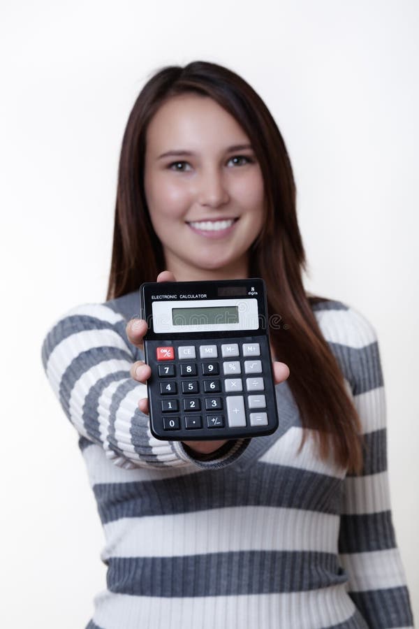 Add up stock photo. Image of white, worker, digital, electronic - 25717008