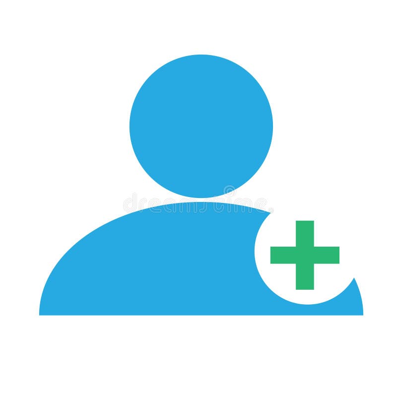 Add User Icon Template Design Stock Vector - Illustration of frienship ...