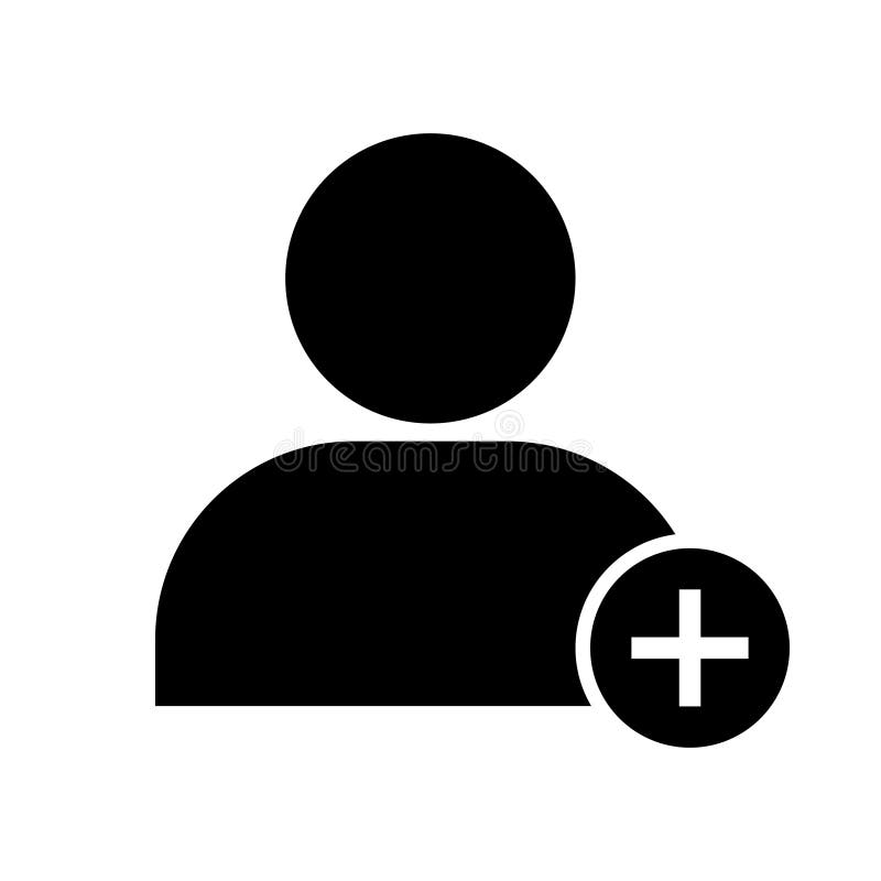 Add user icon. Vector sign stock vector. Illustration of internet ...