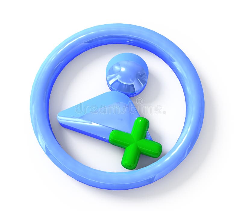 Add user sign stock illustration. Illustration of isolated - 13594804