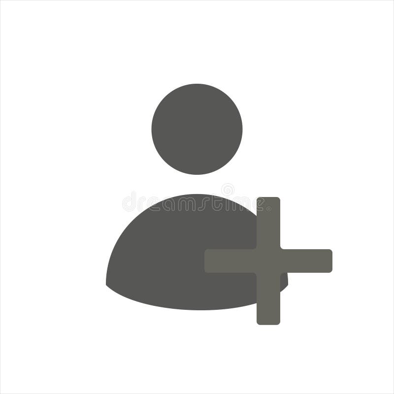 Add User Vector Icon. New Profile Illustration Symbol. Avatar Sign or ...