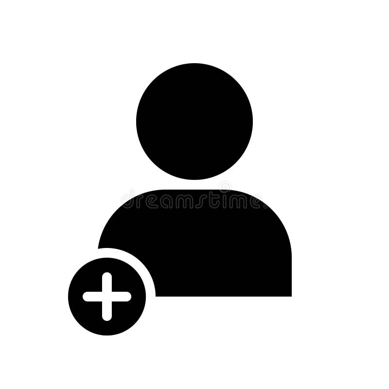 Add User Vector, Social Media Solid Style Icon Stock Vector ...