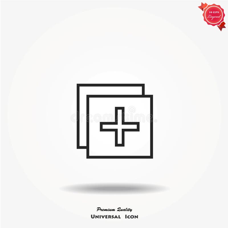 Add vector icon stock vector. Illustration of emblem - 86542402