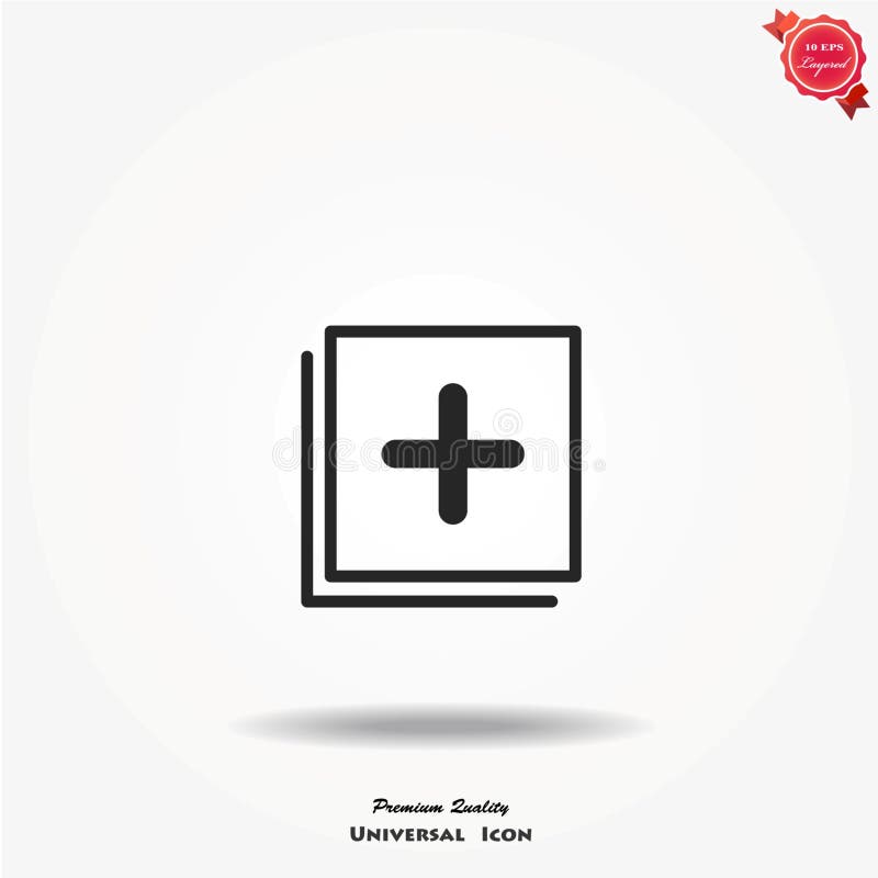 Add vector icon stock vector. Illustration of connection - 86542437