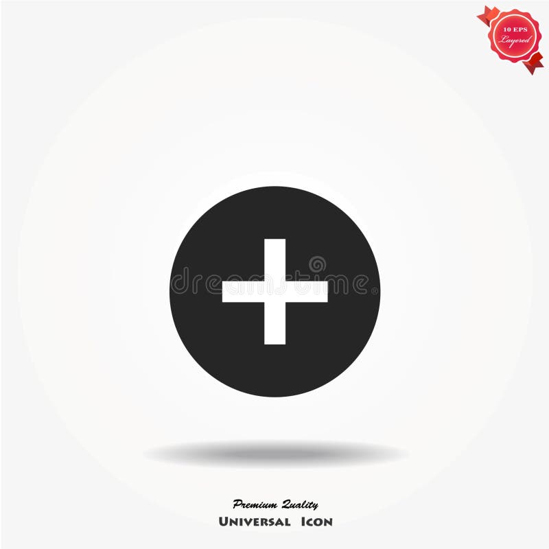 Add vector icon stock vector. Illustration of computers - 86542456