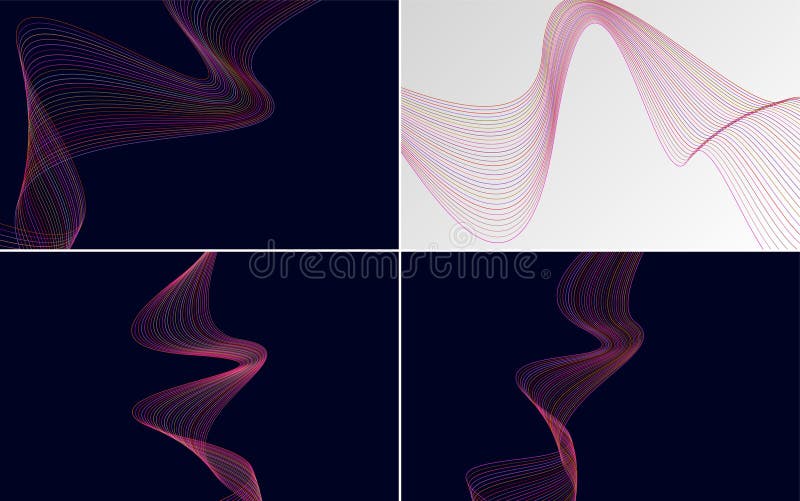 Add Visual Interest To Your Presentation with this Wave Curve Abstract ...