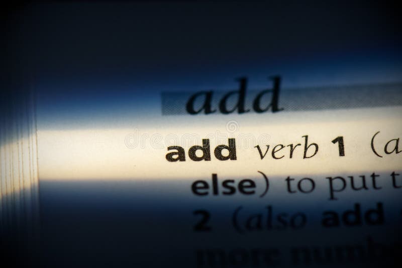 Add stock photo. Image of isolated, thesaurus, education - 161577194