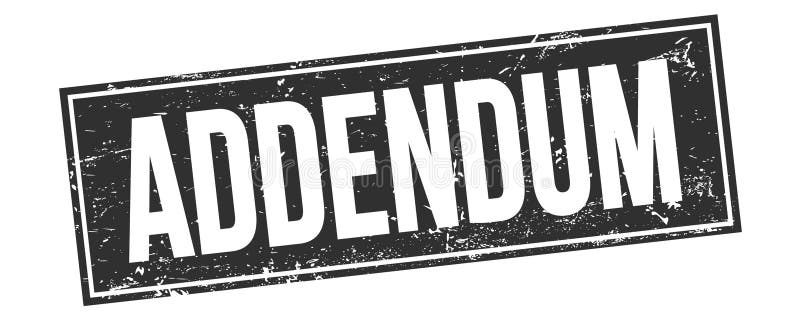 Addendum Text Stock Illustrations – 55 Addendum Text Stock ...