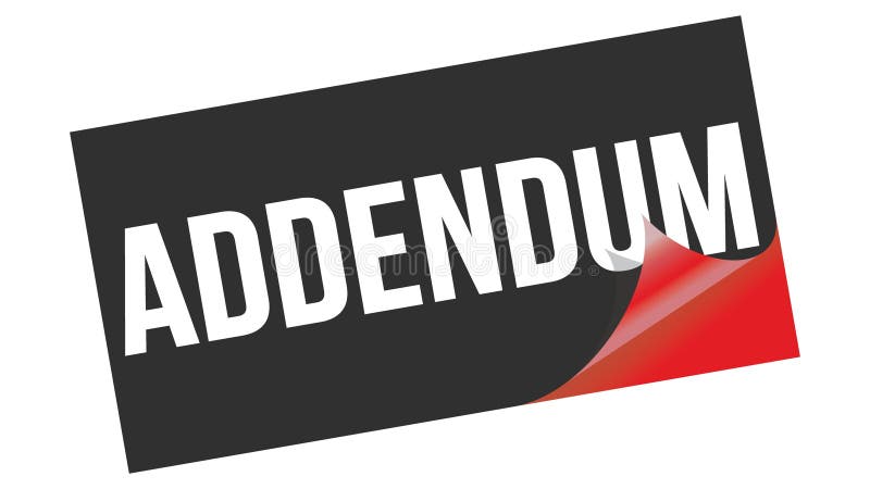 Addendum Text Stock Illustrations – 55 Addendum Text Stock ...