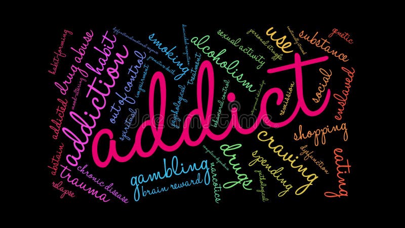Addict Word Cloud stock video. Video of epidemic, opioid - 121929187