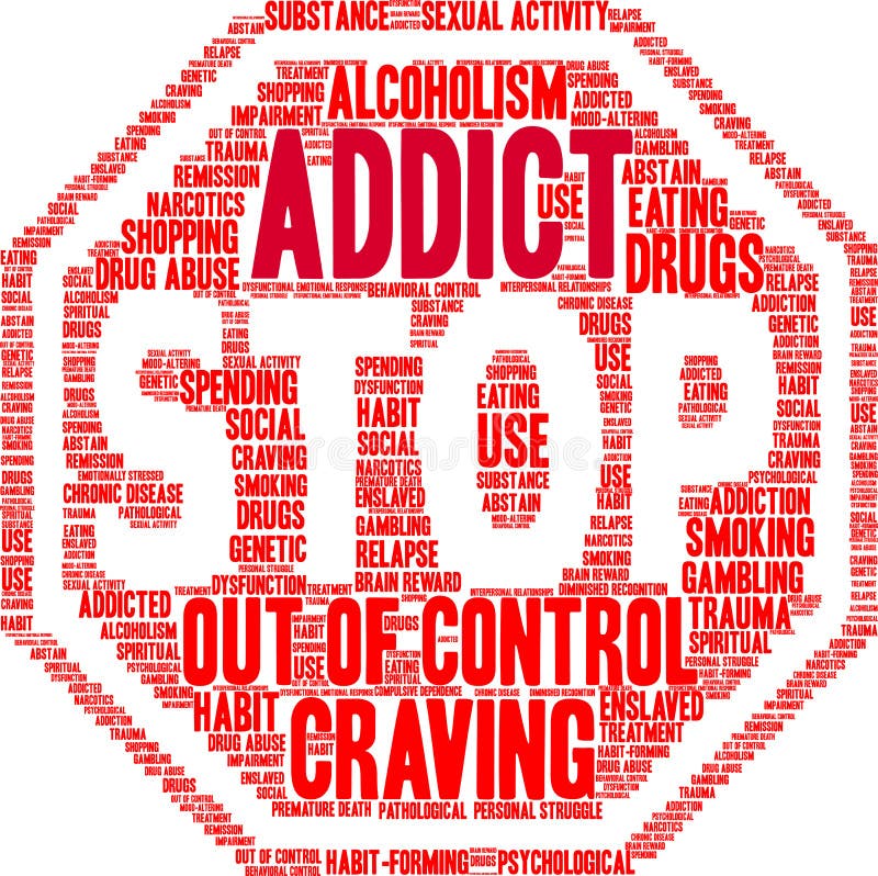 Sex Addict Word Cloud Stock Illustration Illustration Of Dependence