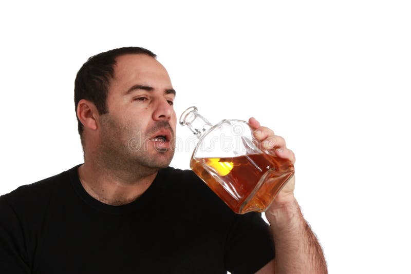Addicted Men Having Whiskey Stock Image - Image of fortified, beer: 9717817