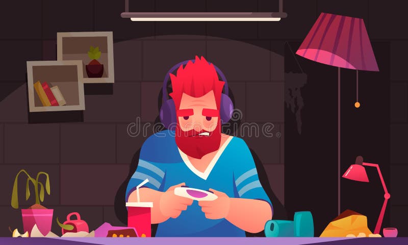 Addicted People Composition Stock Vector - Illustration of young, drink ...