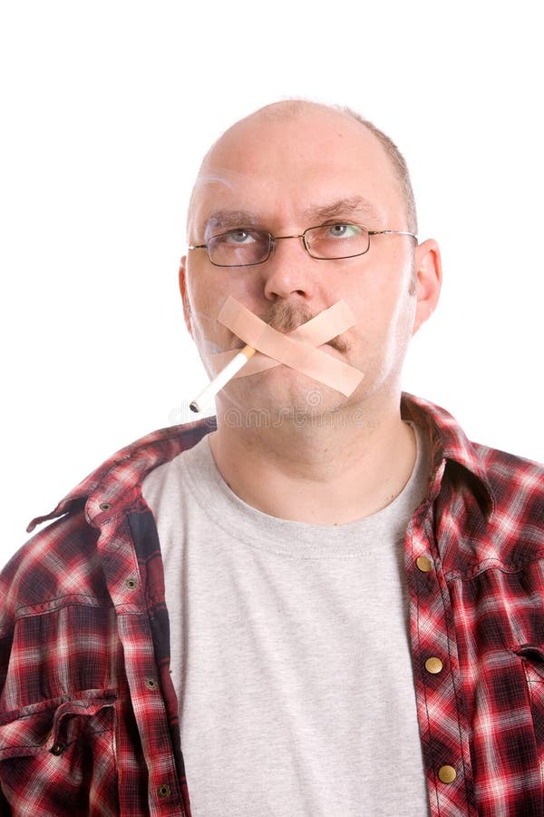 Addicted smoker stock image. Image of unhealthy, smoke - 5094241