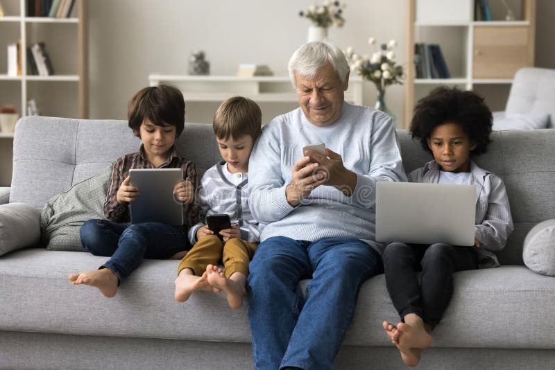 Addicted in Tech and Internet Usage Multigenerational People Using ...