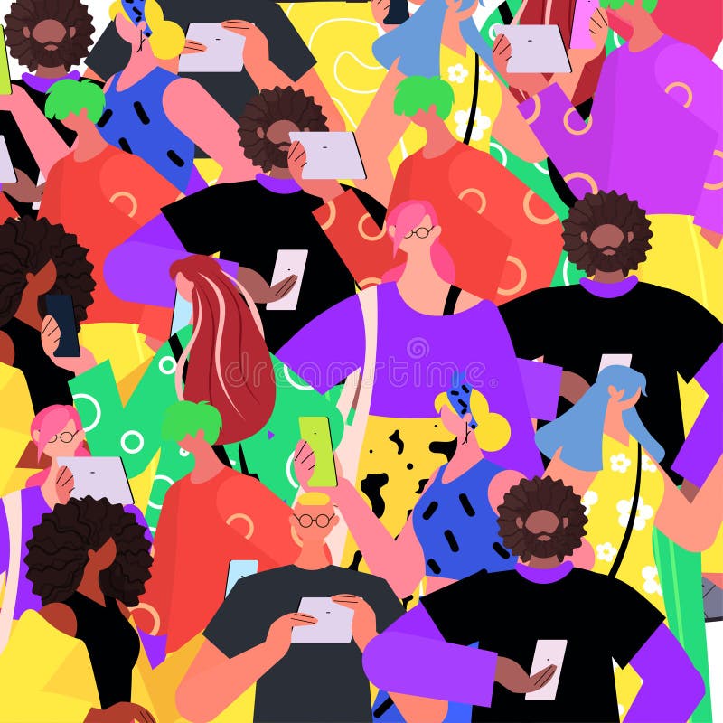 Addicted Young People Using Gadgets Generation Z Digital Addiction ...