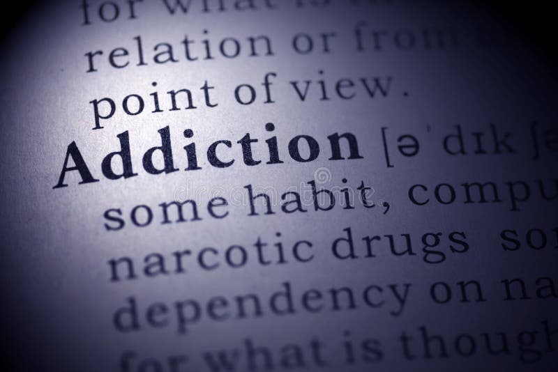 Addiction stock image. Image of health, definition, word - 79492049