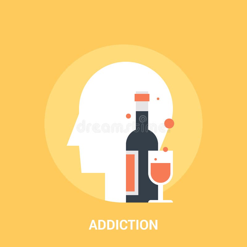 Addiction icon concept stock vector. Illustration of icon - 85582023