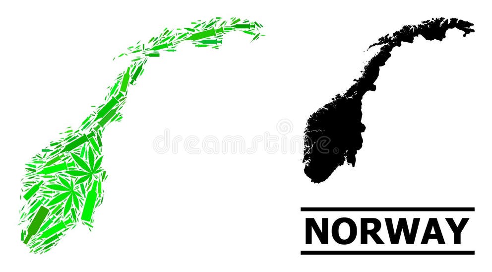 Addiction Mosaic Map of Norway Stock Vector - Illustration of addiction ...