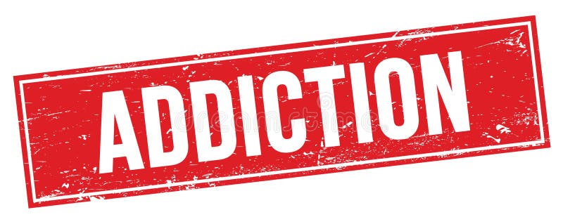 Addiction Text with Chain and Shackles Isolated on a White Background ...