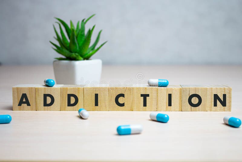 Dictionary Word Addiction stock photo. Image of habit - 14825144