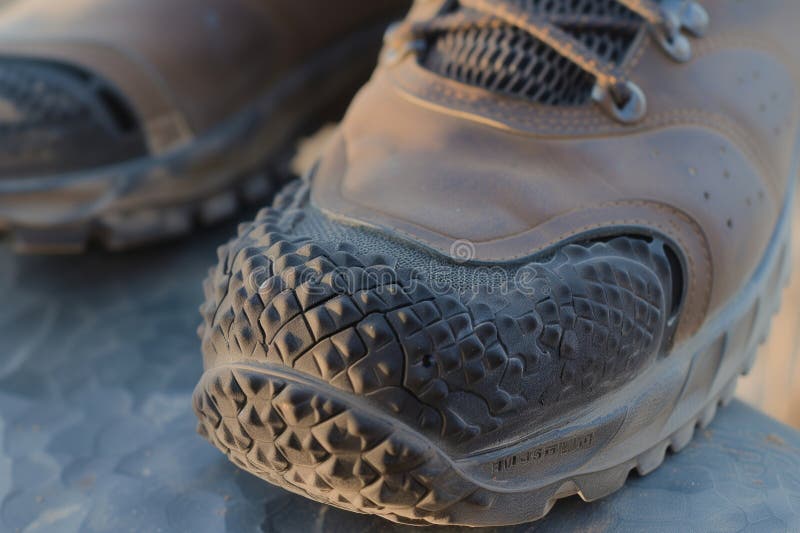 Adding Antislip Grips To the Bottom of a Shoe Stock Image - Image of ...