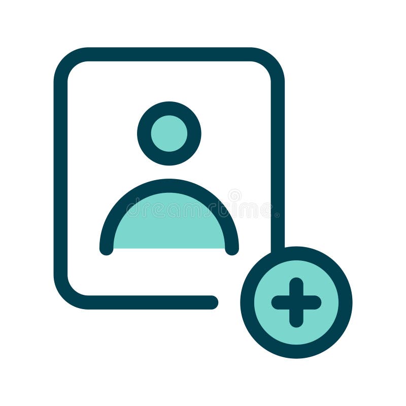 Adding Contacts, User Add Icon Design in Modern Style Stock Vector ...