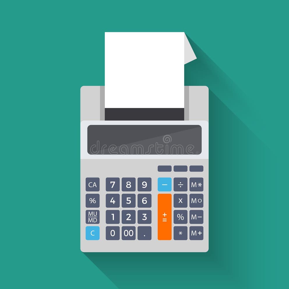 Adding Machine Paper Stock Illustrations – 41 Adding Machine Paper ...