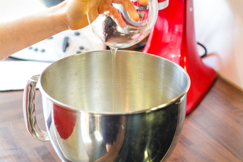 Adding Egg Whites into a Bowl Stock Photo - Image of cream, stiff: 83965508