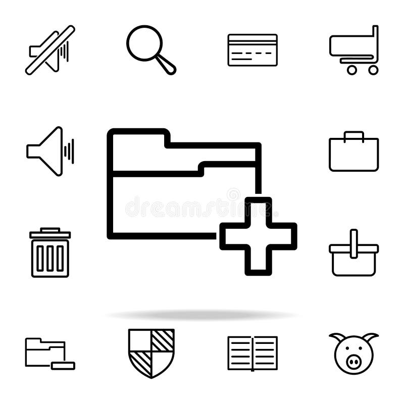 Adding a Folder Icon. Web Icons Universal Set for Web and Mobile Stock ... Adding a Folder Icon. Web Icons Universal Set for Web and Mobile Stock ...