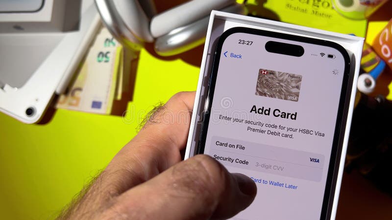 Adding HSBC Visa Premier Card Editorial Stock Image - Image of finance ...