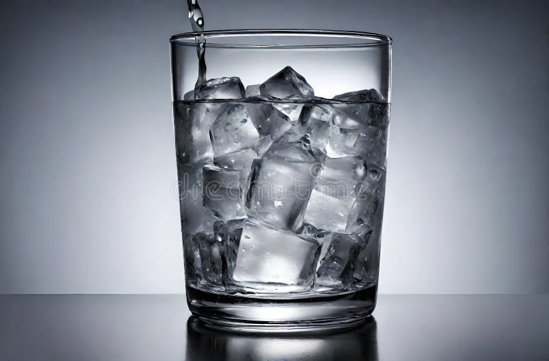 Adding Ice Drops To Water Will Help You Splash it. Stock Illustration ...
