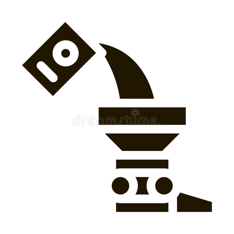 Adding Ingredient Icon Vector Glyph Illustration Stock Vector ...