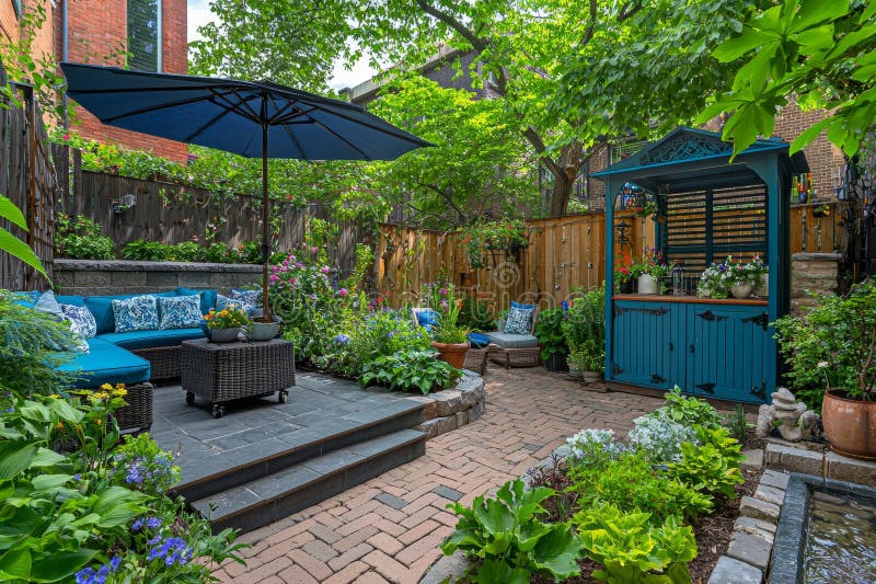 Adding a Little Class To this Small Urban Backyard Garden is a ...