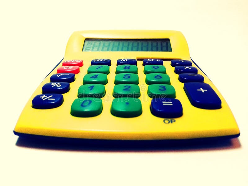 Adding Machine - Calculator Stock Image - Image of white, arithmetic ...