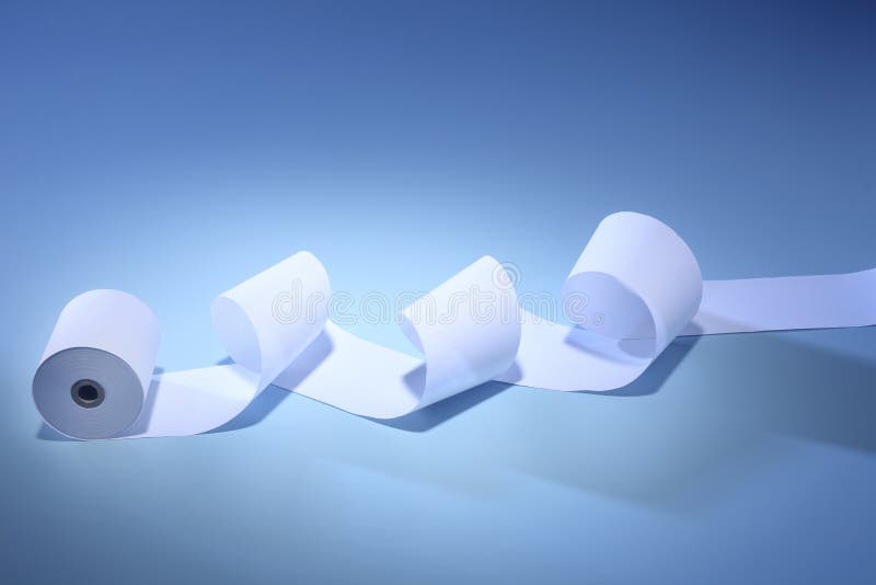 Adding machine tape stock image. Image of horizontal - 25876769