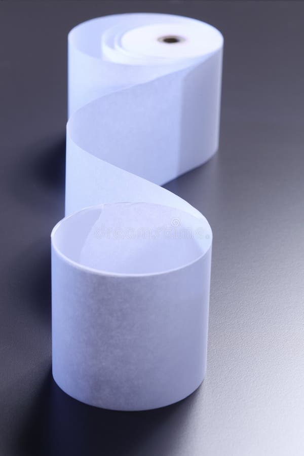 Adding machine tape stock photo. Image of tape, close - 25749288