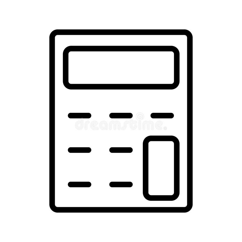 Adding Machine Vector Icon Which Can Easily Modify or Edit Stock Vector ...