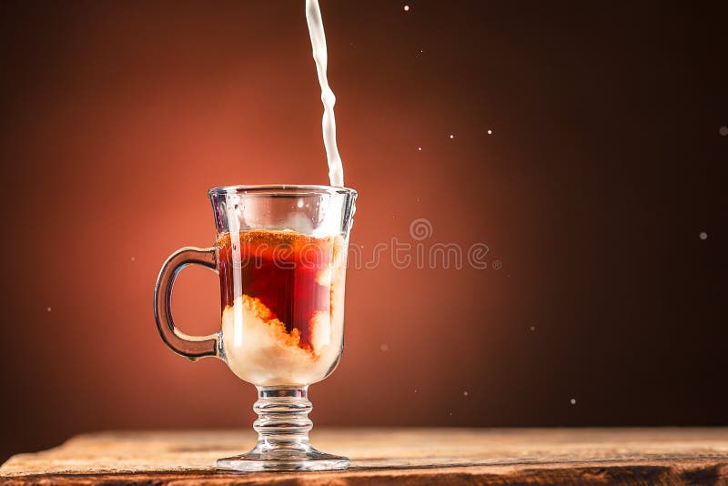 Adding Milk To a Cup of Tea Stock Photo - Image of droplet, fresh: 87516508
